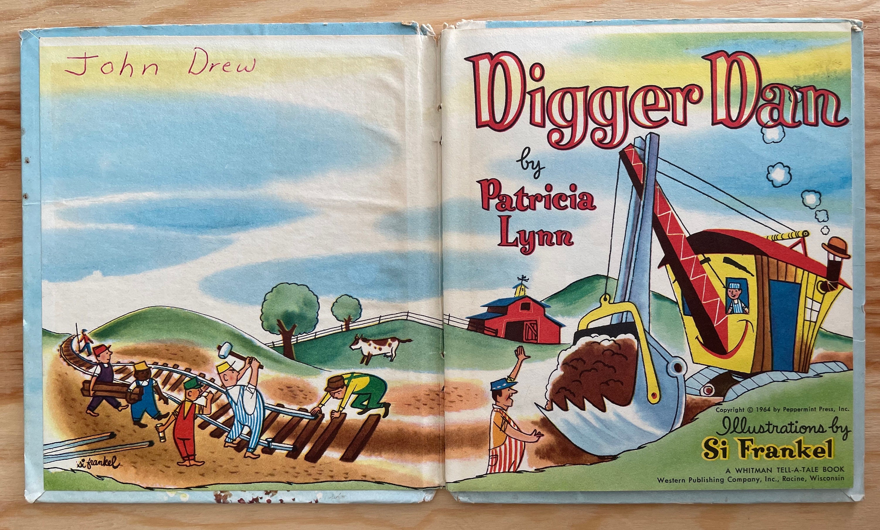 1960s Vintage Childrens Tell-a-tale Book by Whitman Big Digger Dan - Etsy
