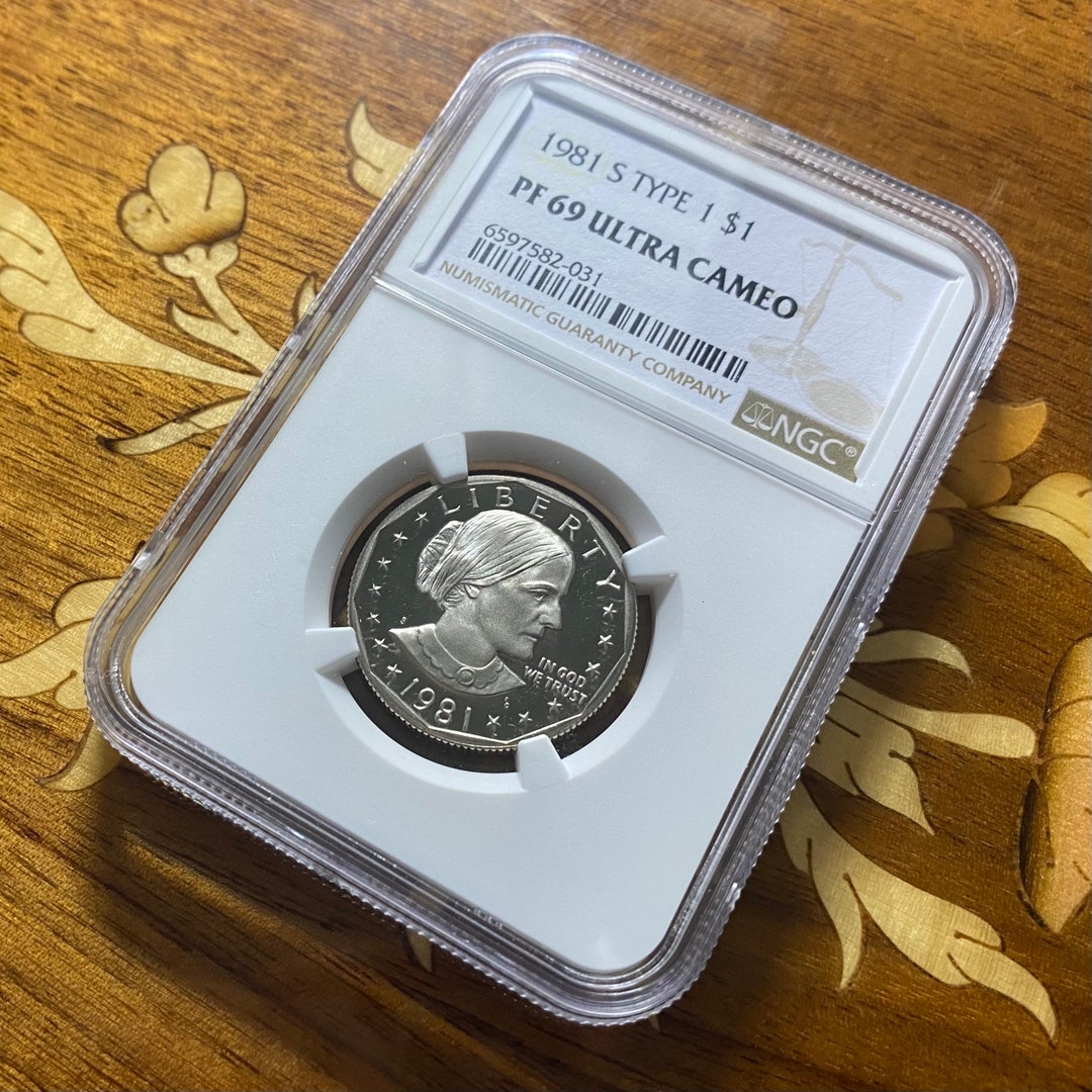1981 S Susan B Anthony One Dollar Coin Type 1 Ngc PF69 Ultra - Etsy