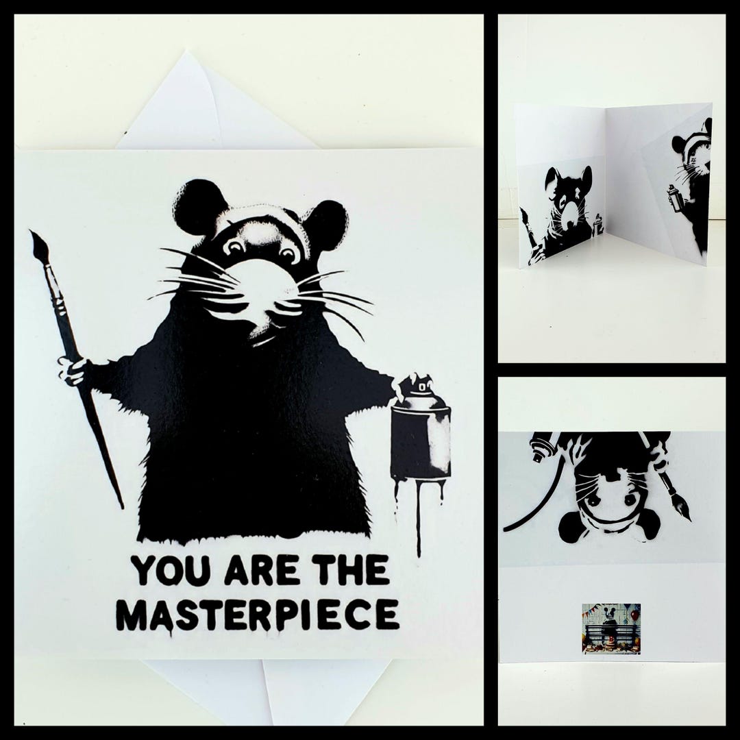 Banksy Style Your Awesome Birthday Card Impowering Card Conference ...