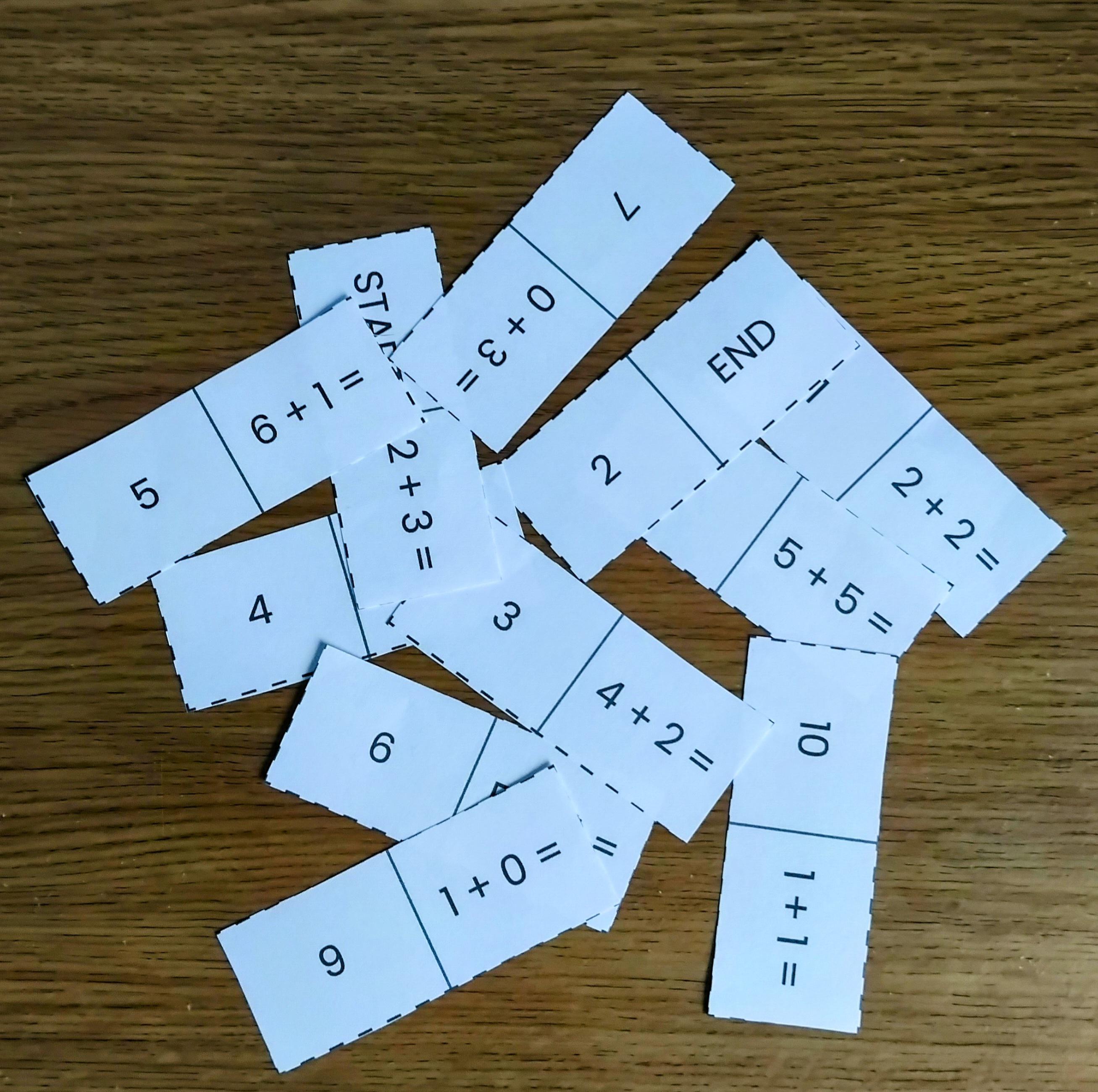 Addition Dominoes - 10 Printable Games - Etsy