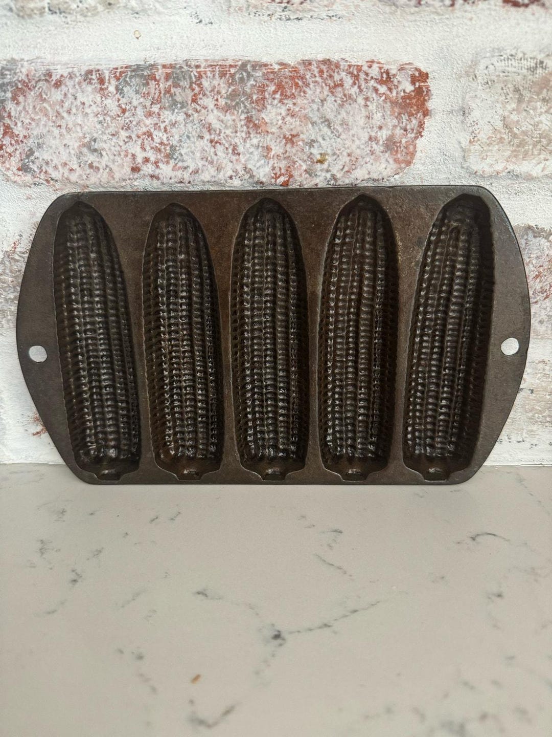 Vintage Wagner Ware Cast Iron 5-slot Corn Mold Corn Bread Crispy Corn ...