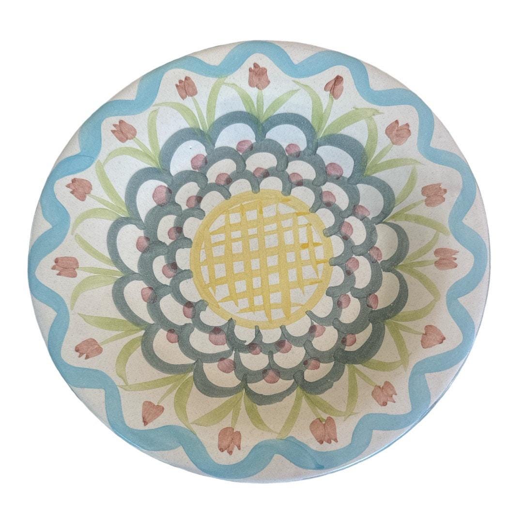 Mackenzie-childs Vintage King Ferry Dessert Plate 8.5” - Etsy