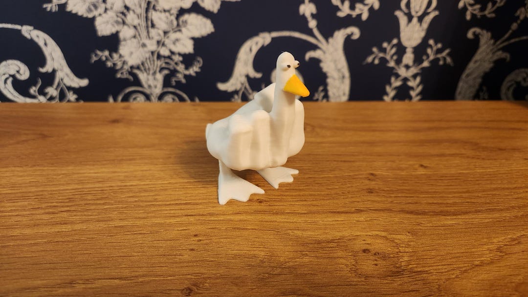 Quack-tastic Middle Finger Friend: 3D Printed Funny Duck - Etsy