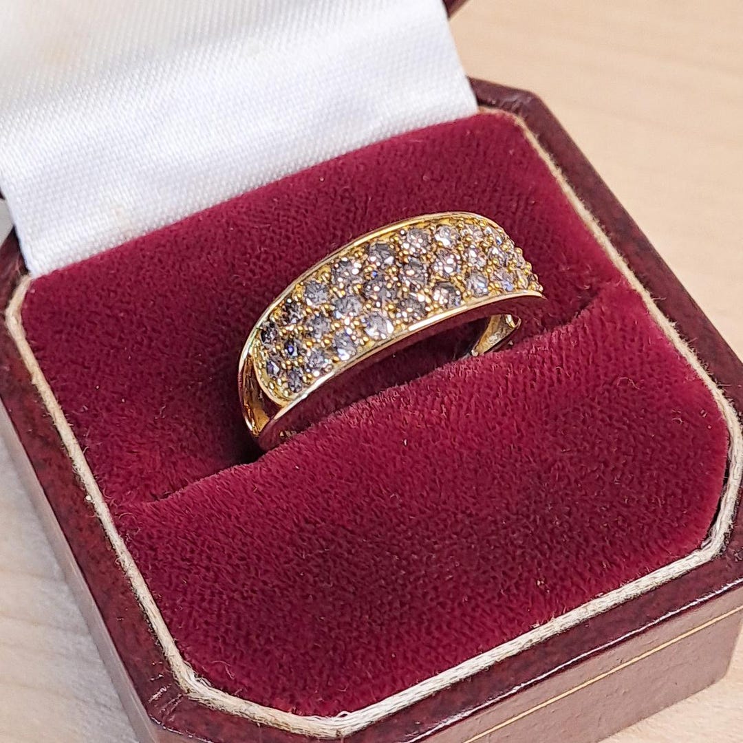 9ct Gold Champagne Diamond Eternity Ring 1.00ct Tomas Rae - Etsy