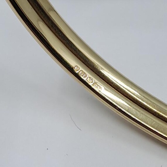 Vintage 9ct Gold Torc Bangle Circa 1990's - Gem