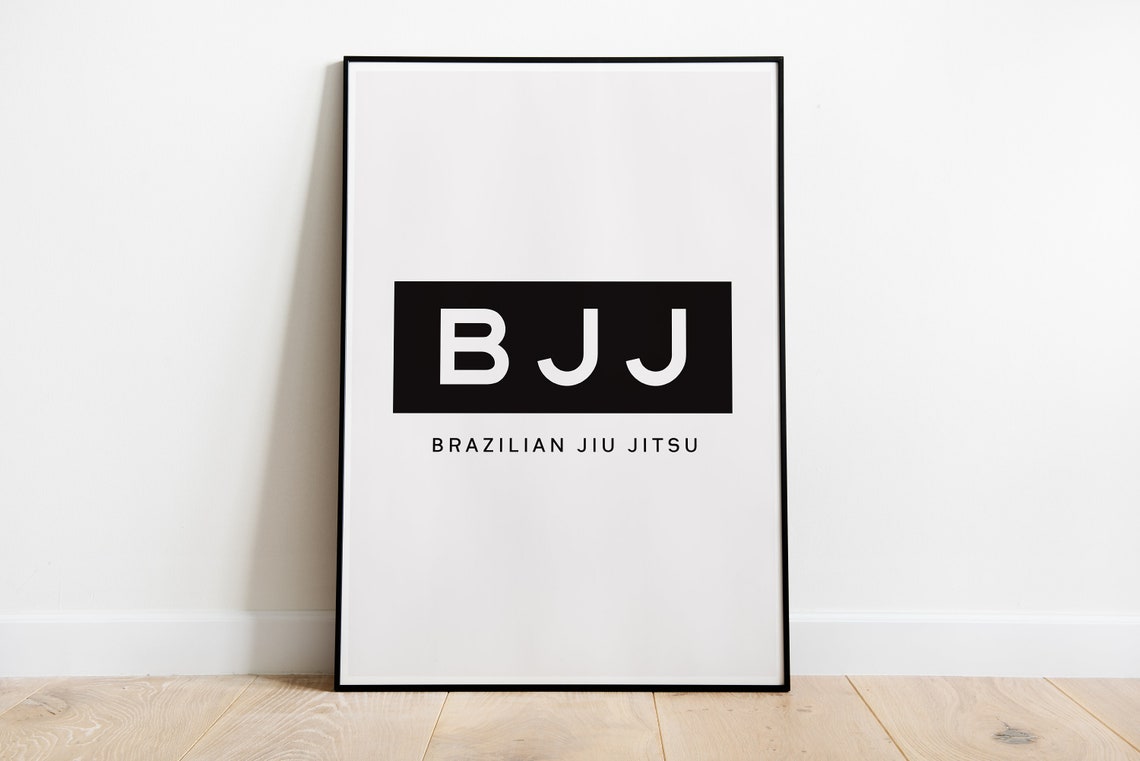 Brazilian Jiu Jitsu Print, Jiu Jitsu Poster, BJJ Poster, MMA Wall Art ...