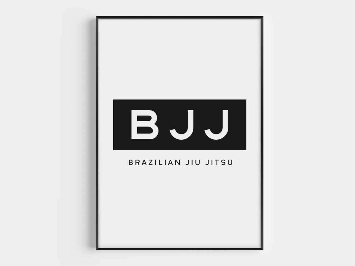 Brazilian Jiu Jitsu Print, Jiu Jitsu Poster, BJJ Poster, MMA Wall Art ...