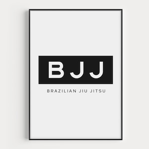 Brazilian Jiu Jitsu Print, Jiu Jitsu Poster, BJJ Poster, MMA Wall Art ...