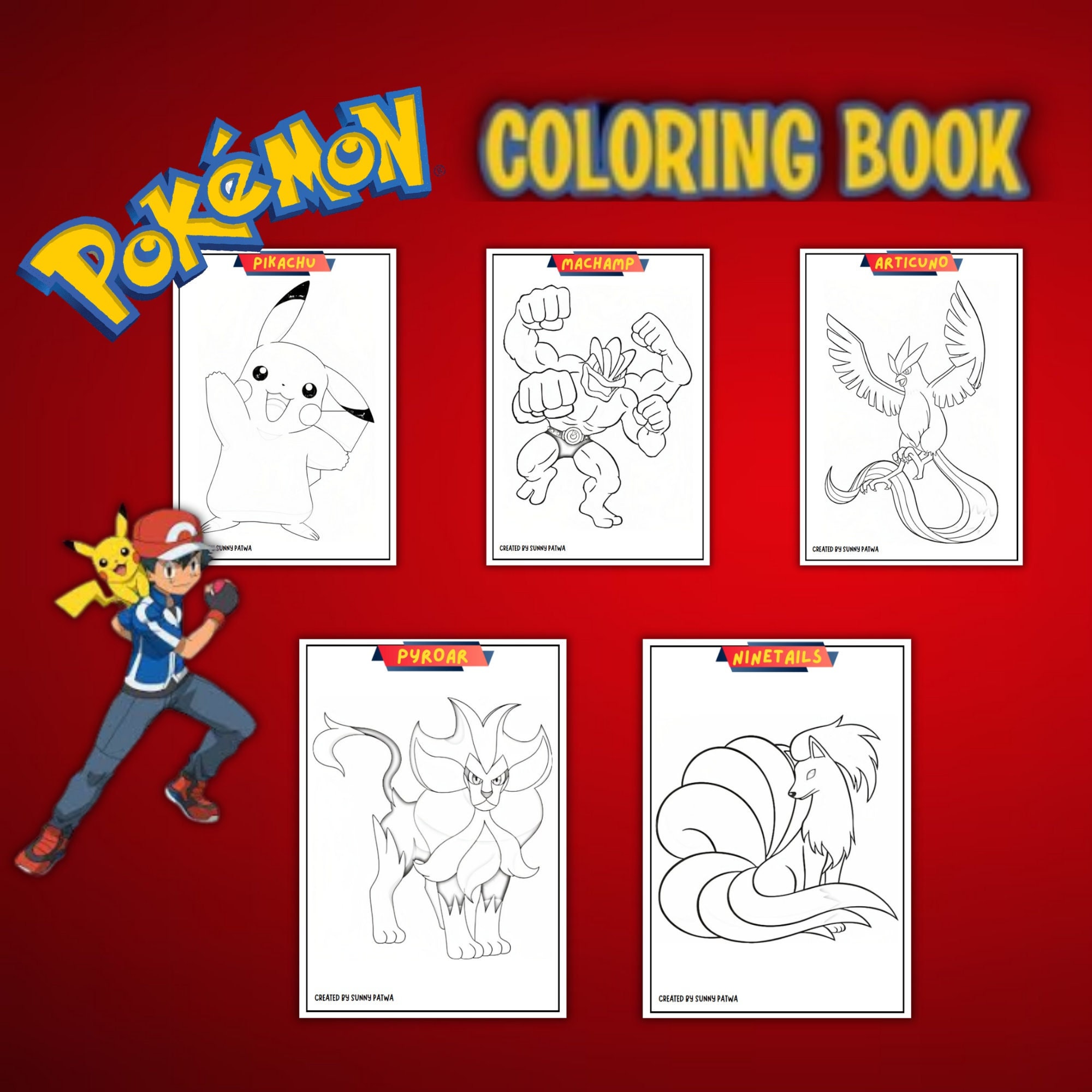 Pokemon Pyroar Coloring Pages