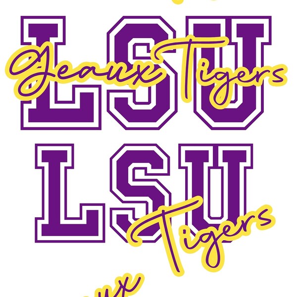 Lsu Png - Etsy