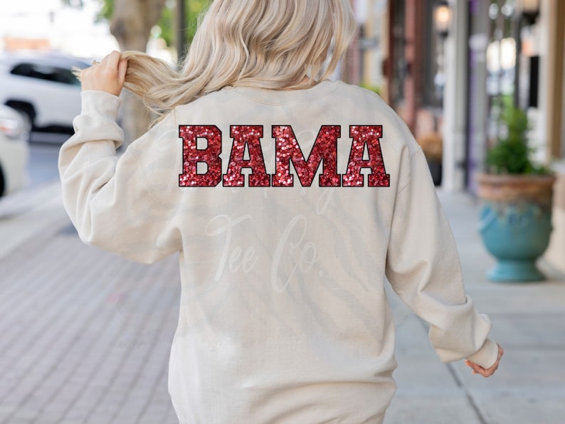 Alabama Crimson Tide Faux Embroidery PNG - Etsy