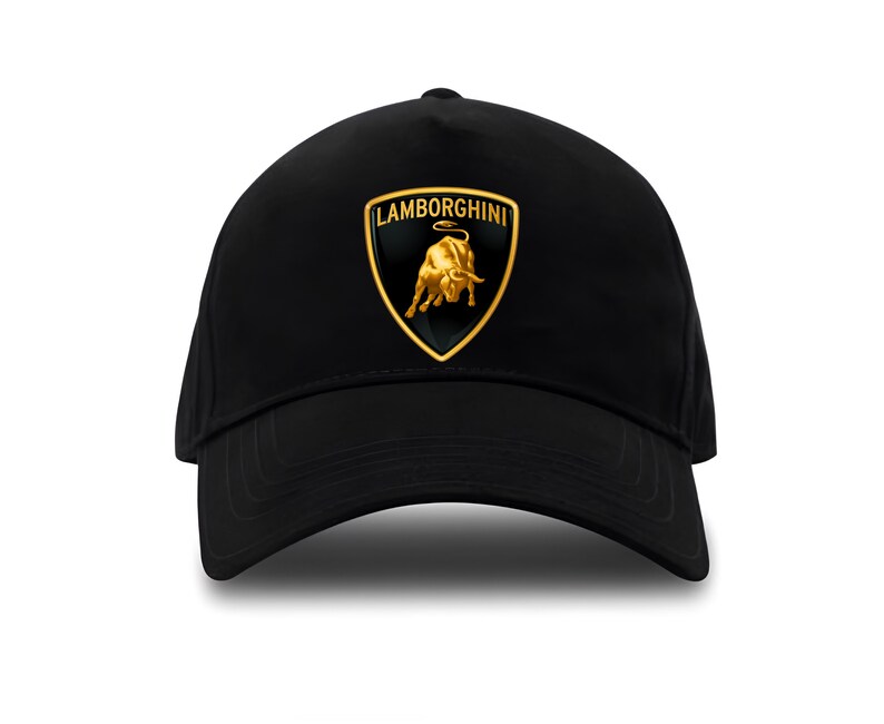 Lamborghini Logo Black Eco Cotton Cap Stylish Lambo Car Hat - Etsy