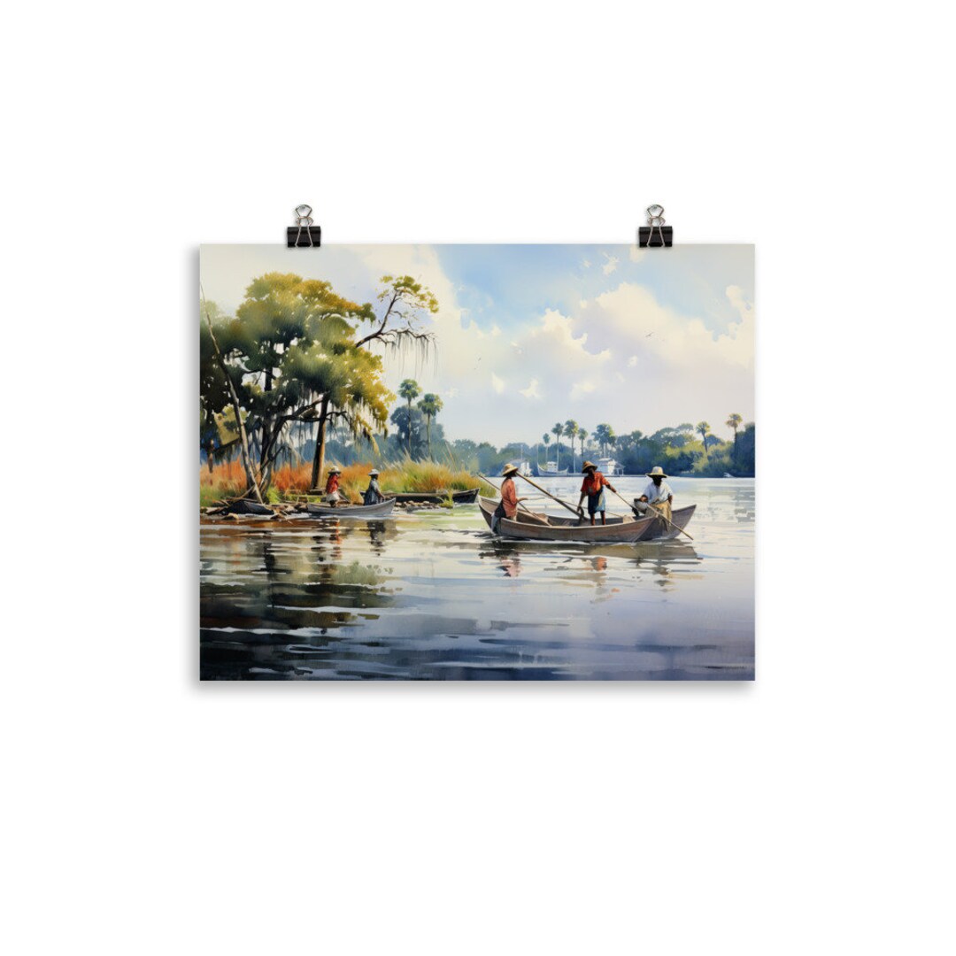 Gullah Art | Original Watercolor Painting | Poster Print - Etsy