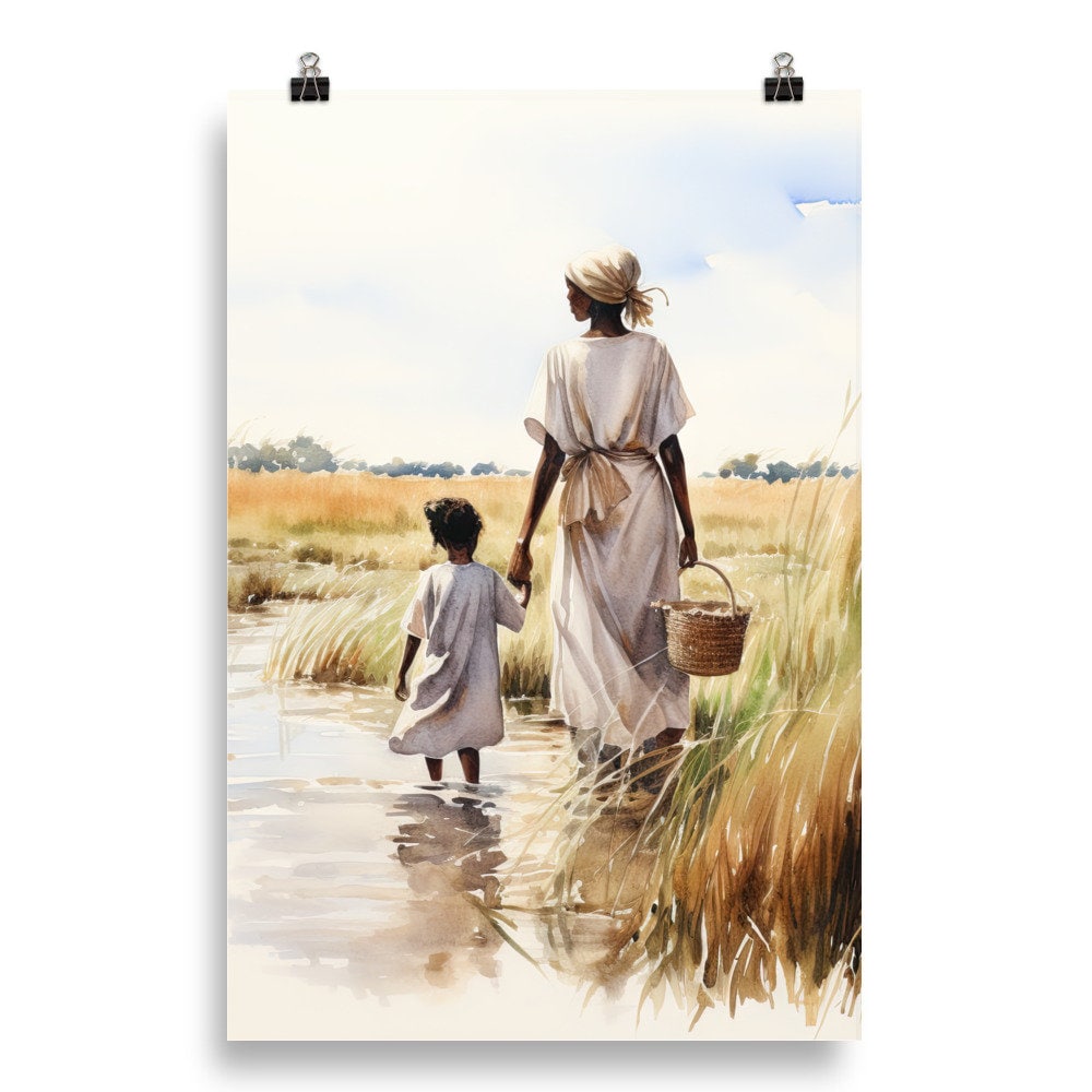 Gullah Art | Original Watercolor Painting | Poster Print - Etsy
