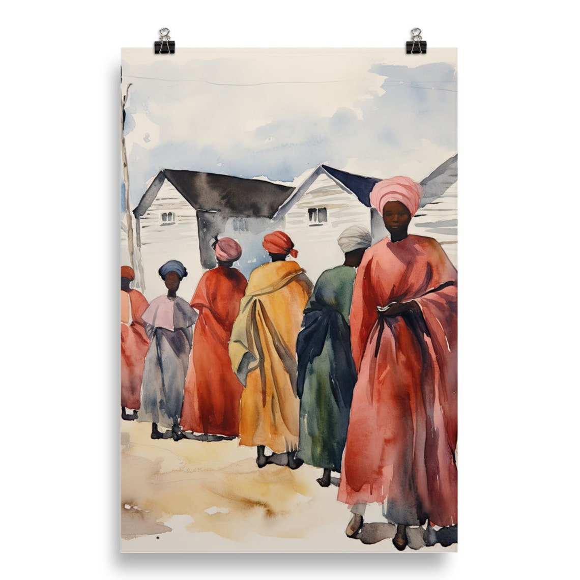 Gullah Art Original Watercolor Painting Poster Print - Etsy