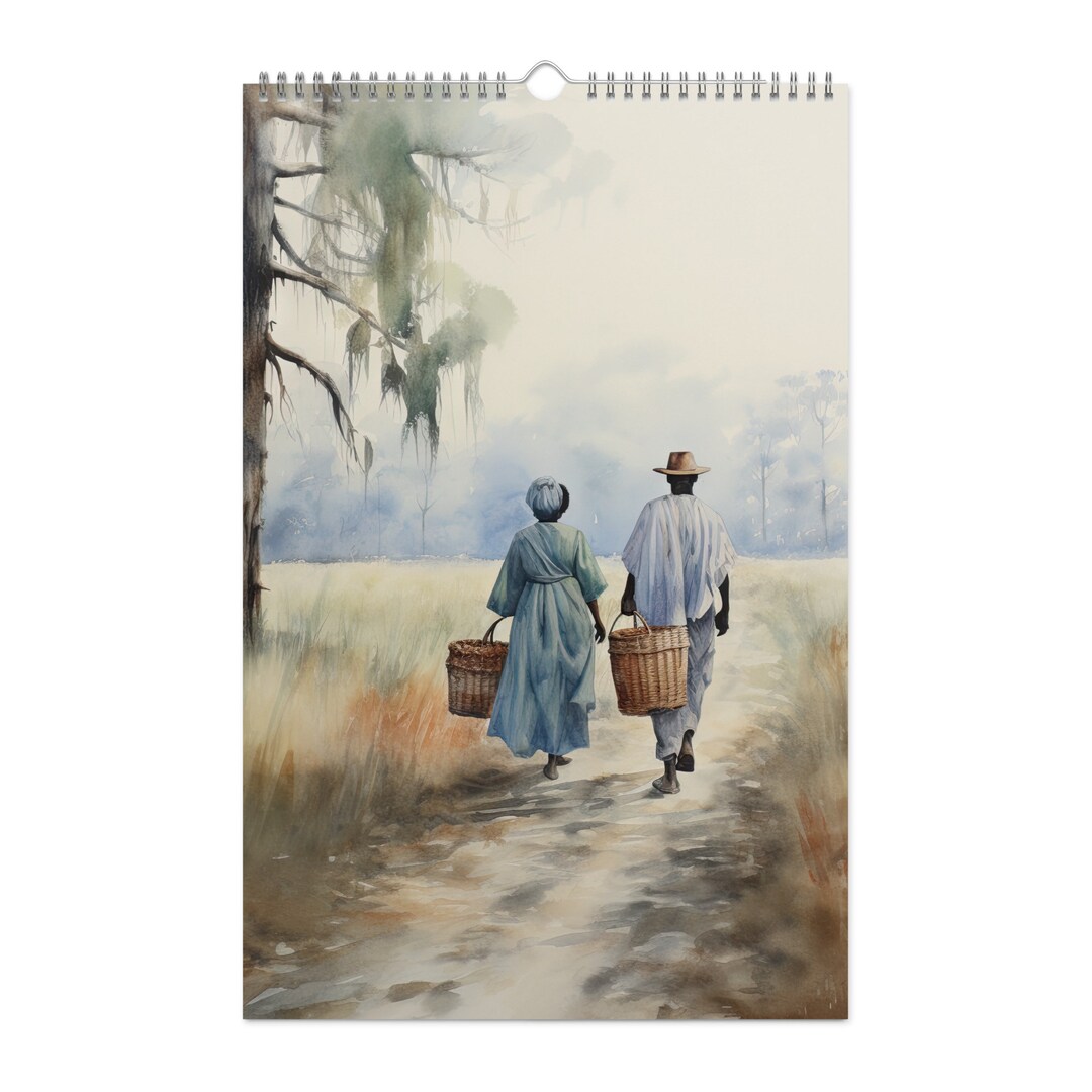 Gullah Geechee Watercolor Art Wall Calendar 2024 - Etsy