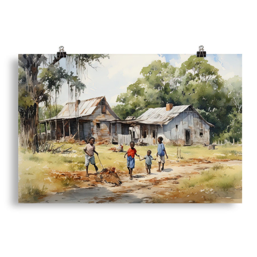 Gullah Art Original Watercolor Painting Poster Print - Etsy