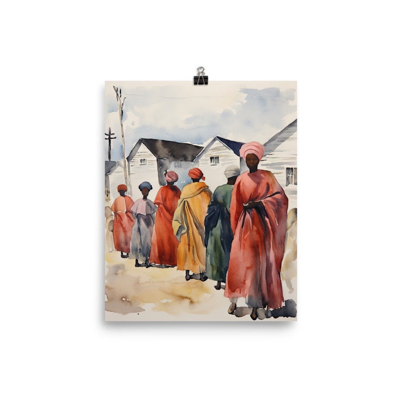 Gullah Art | Original Watercolor Painting | Poster Print - Etsy