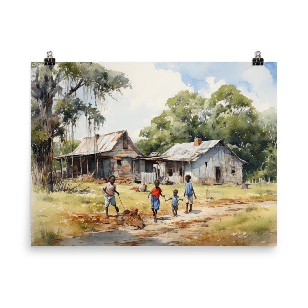Gullah Art Original Watercolor Painting Poster Print - Etsy