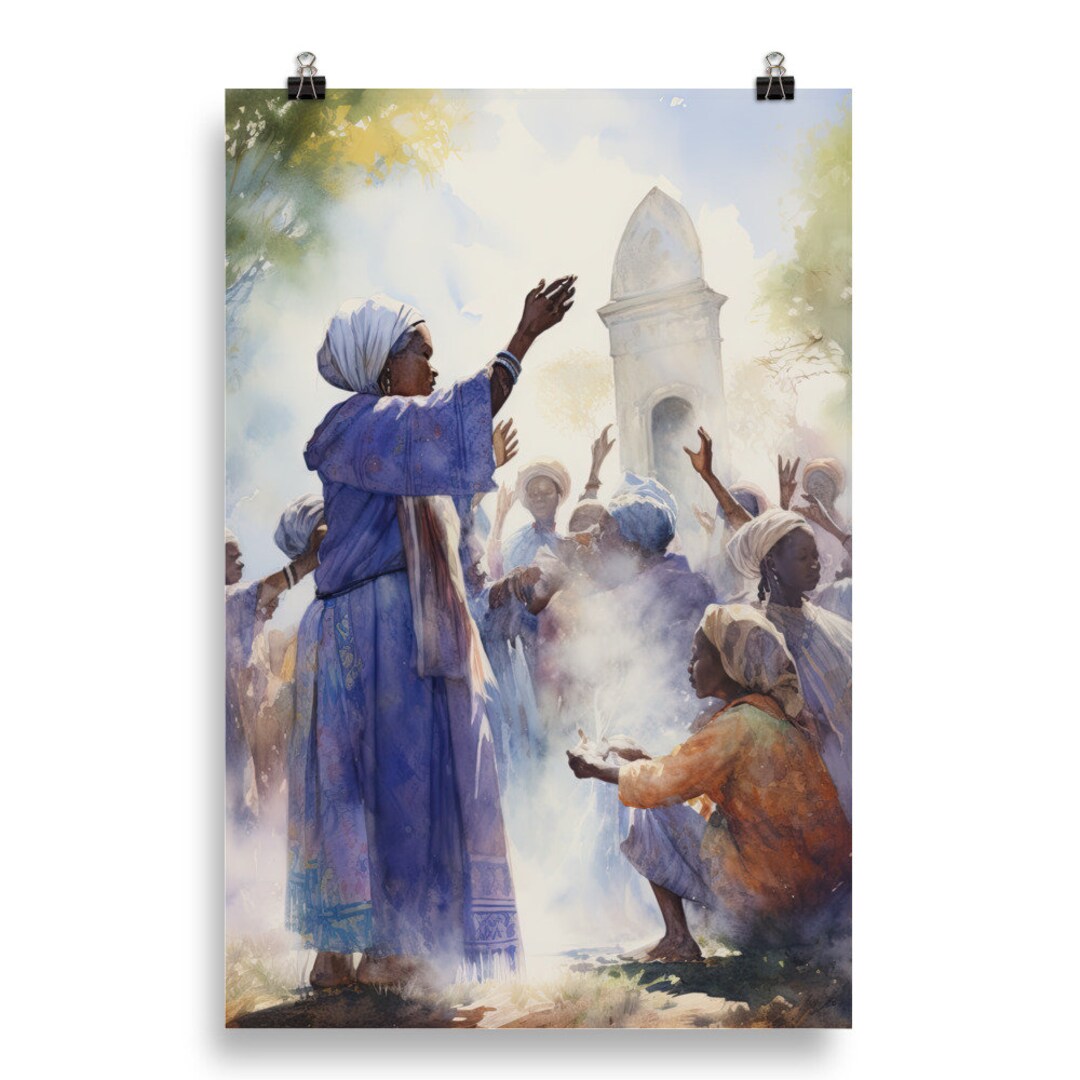 Gullah Art | Original Watercolor Painting | Poster Print - Etsy