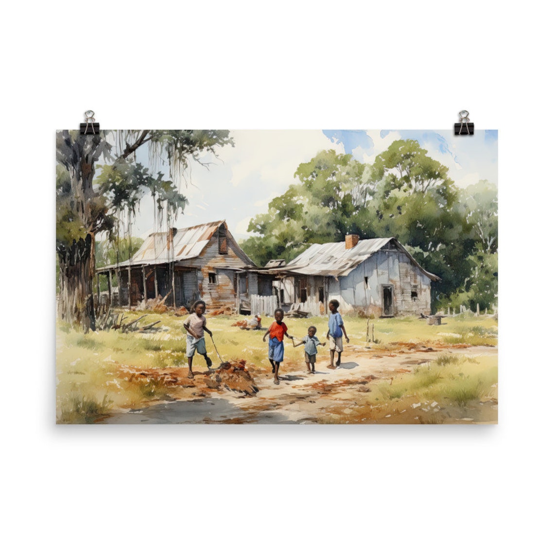 Gullah Art Original Watercolor Painting Poster Print - Etsy