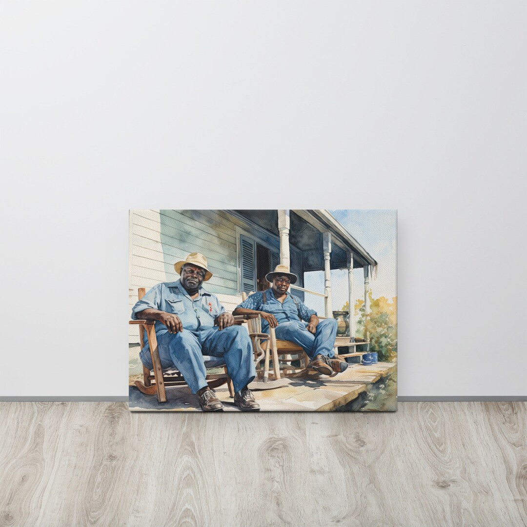 Gullah Art | Original Watercolor Painting | Morning Visit | Canvas ...