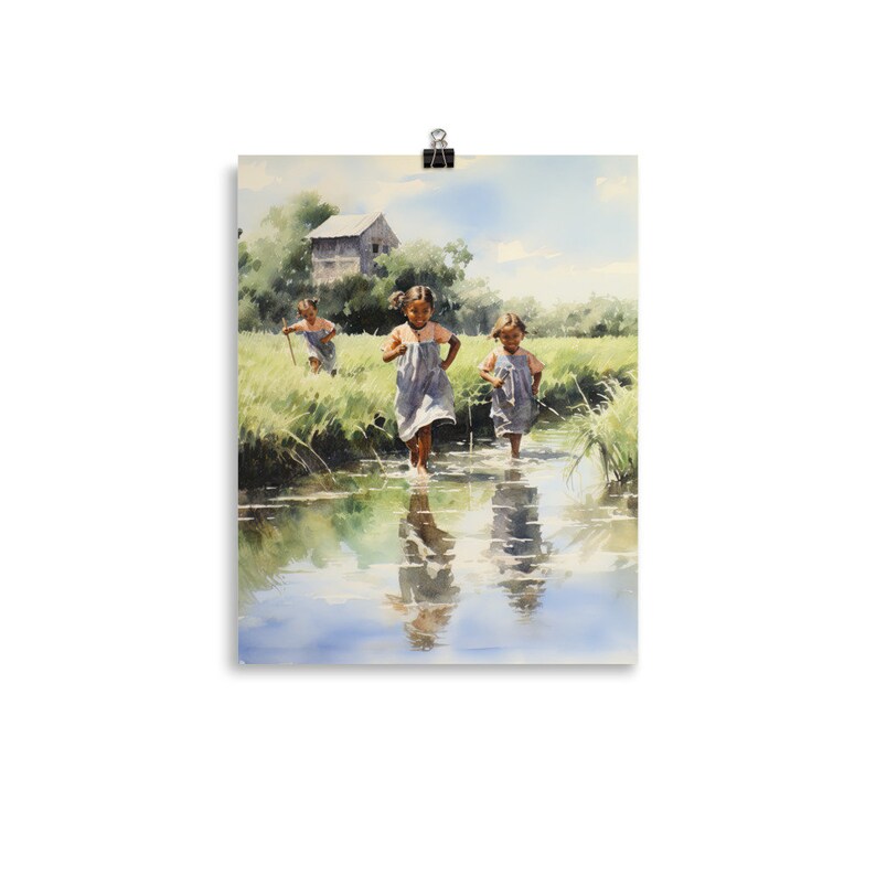 Gullah Art | Original Watercolor Painting | Poster Print - Etsy