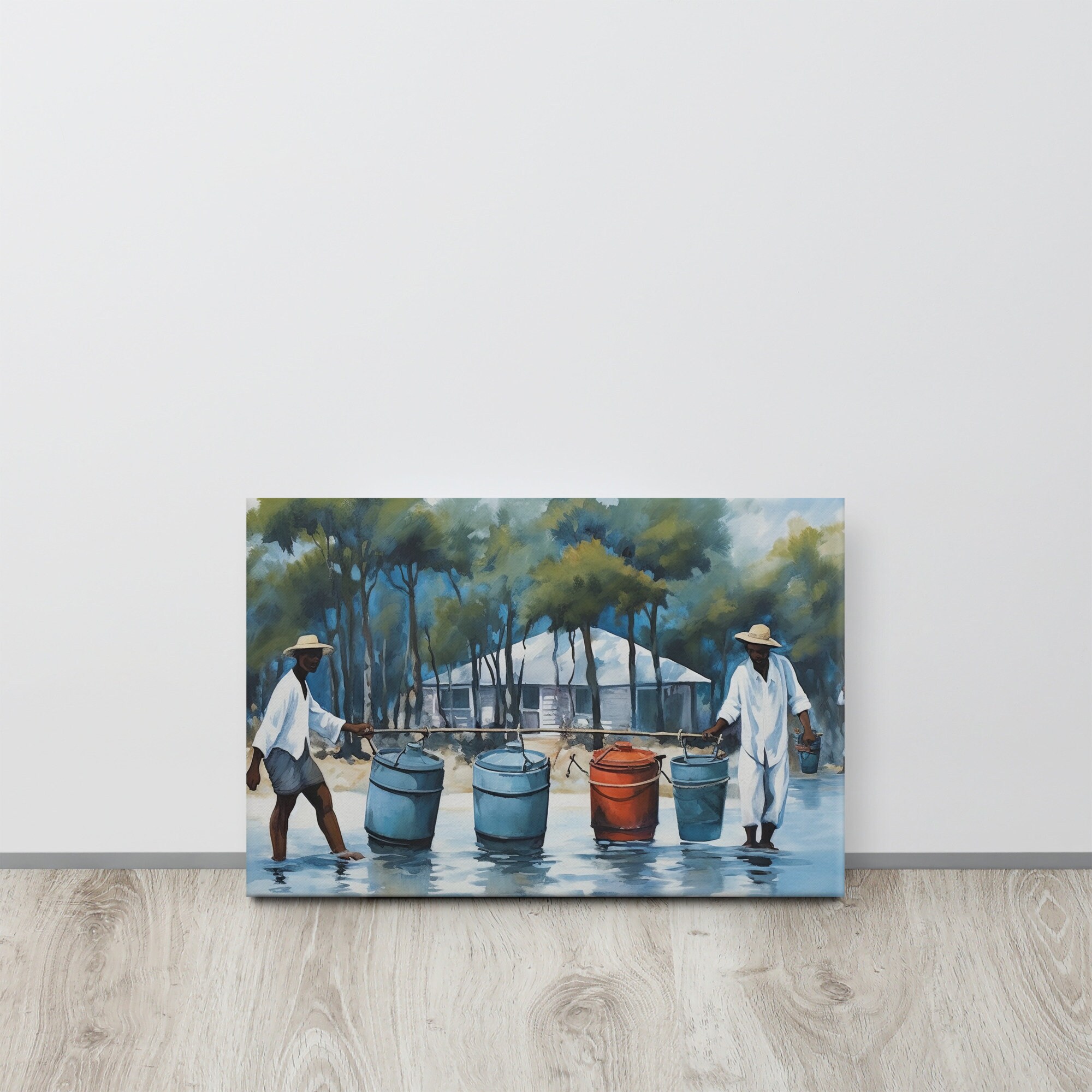 Gullah Art | Original Watercolor Painting | Longest Day | Canvas Print ...