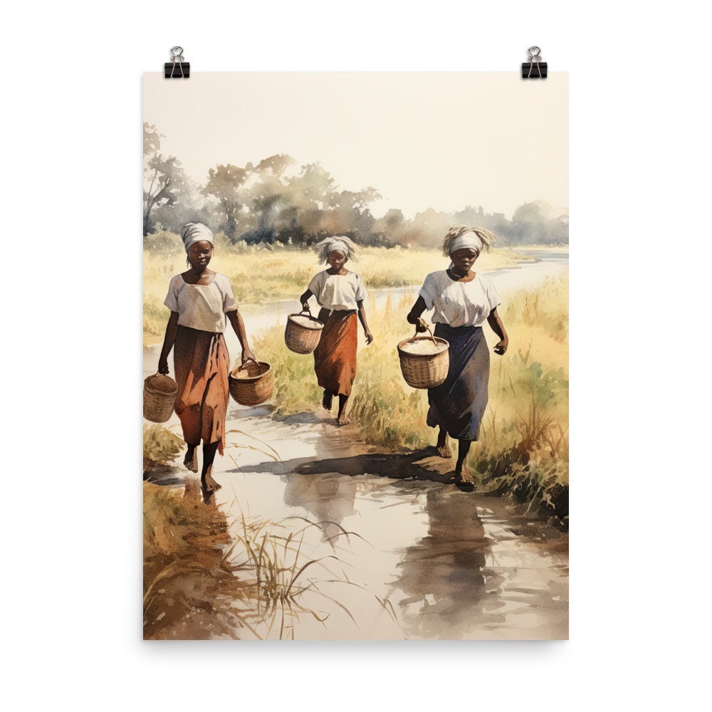 Gullah Art | Original Watercolor Painting | Poster Print - Etsy