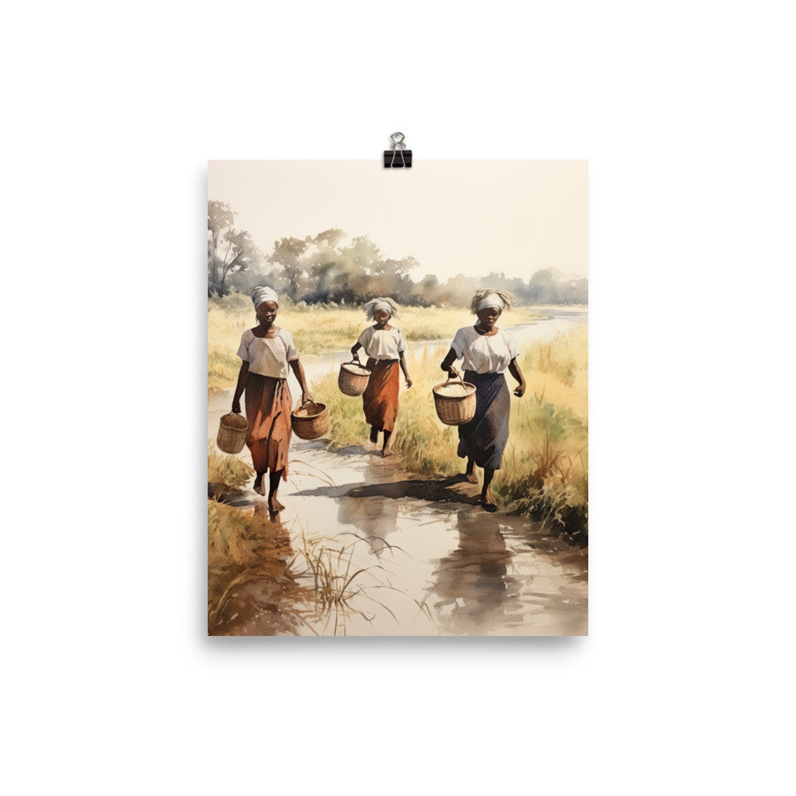 Gullah Art Original Watercolor Painting Poster Print - Etsy