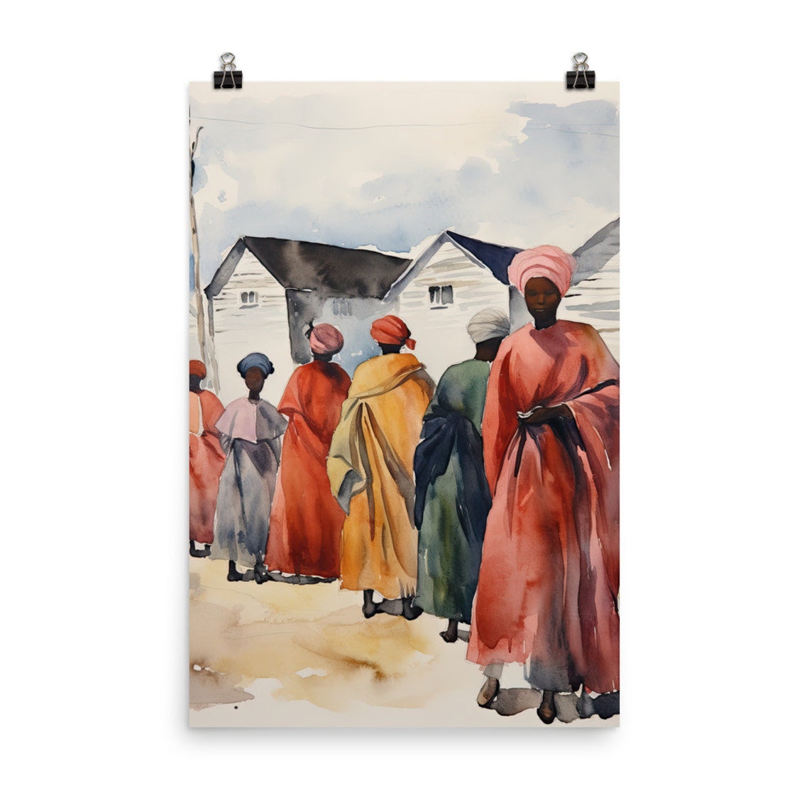Gullah Art Original Watercolor Painting Poster Print - Etsy