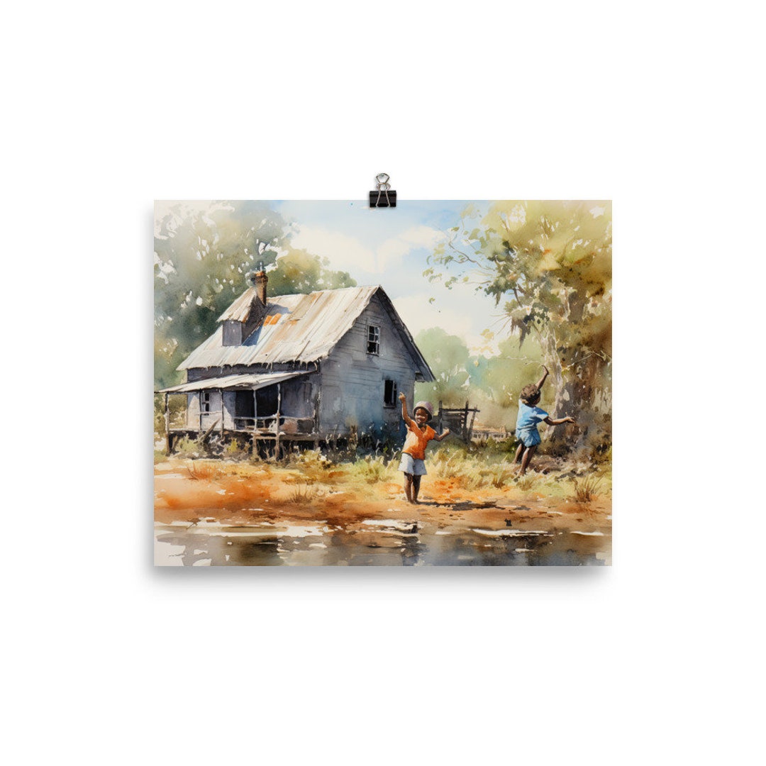 Gullah Art | Original Watercolor Painting | Poster Print - Etsy