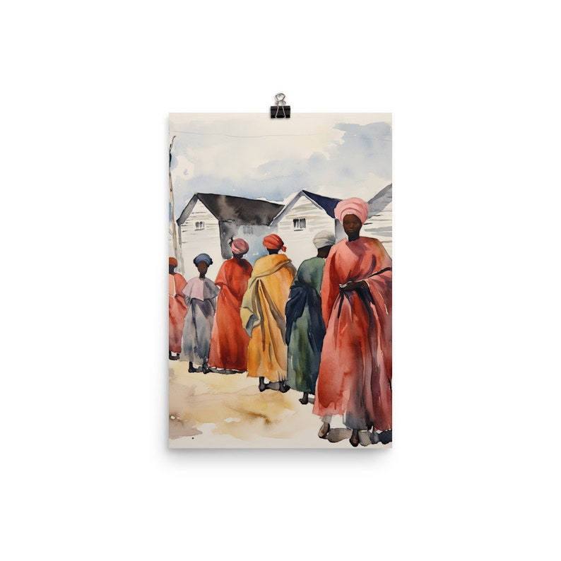 Gullah Art | Original Watercolor Painting | Poster Print - Etsy