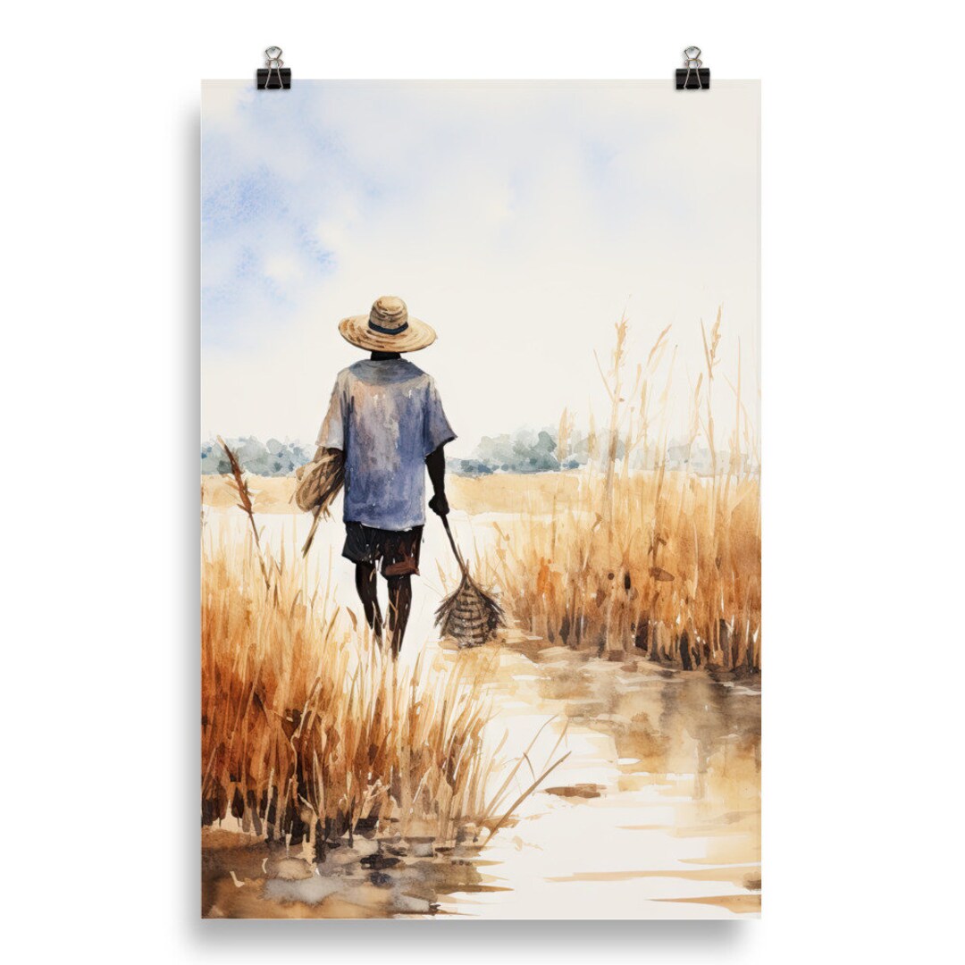Gullah Art | Original Watercolor Painting | Poster Print - Etsy