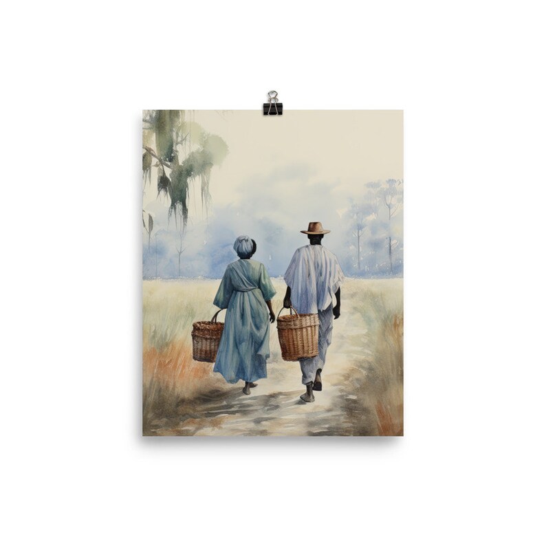 Gullah Art | Original Watercolor Painting | Poster Print - Etsy