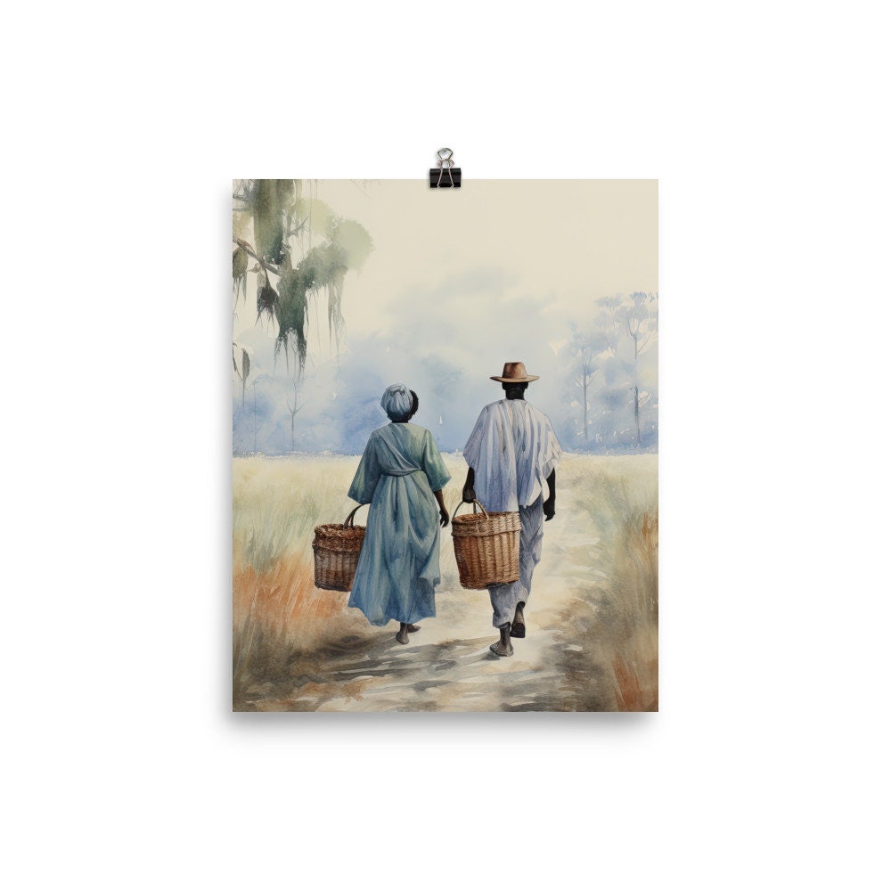Gullah Art | Original Watercolor Painting | Poster Print - Etsy