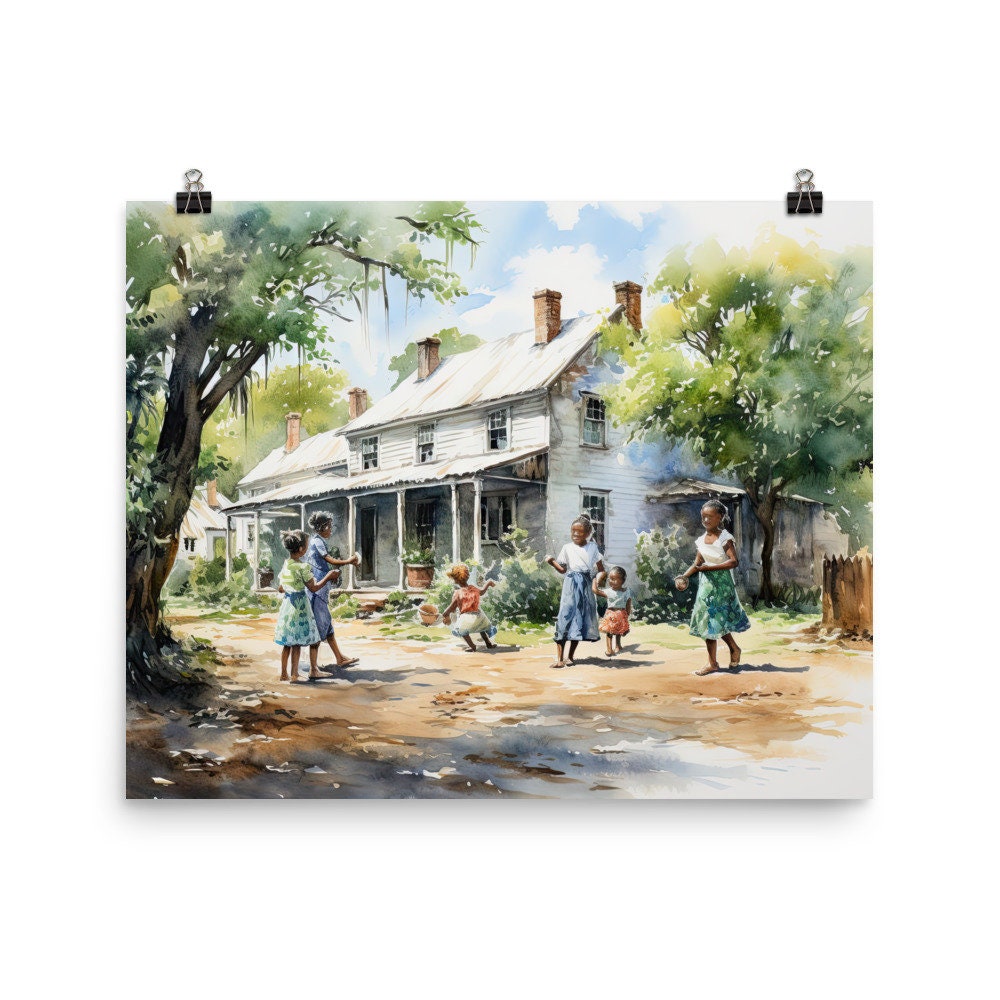 Gullah Art Original Watercolor Painting Poster Print - Etsy