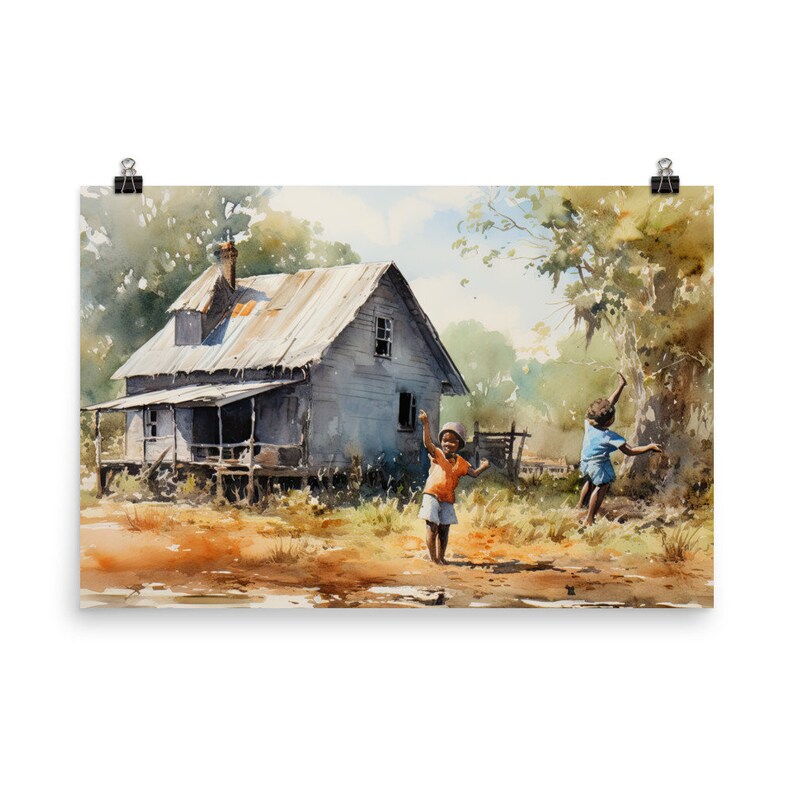 Gullah Art | Original Watercolor Painting | Poster Print - Etsy