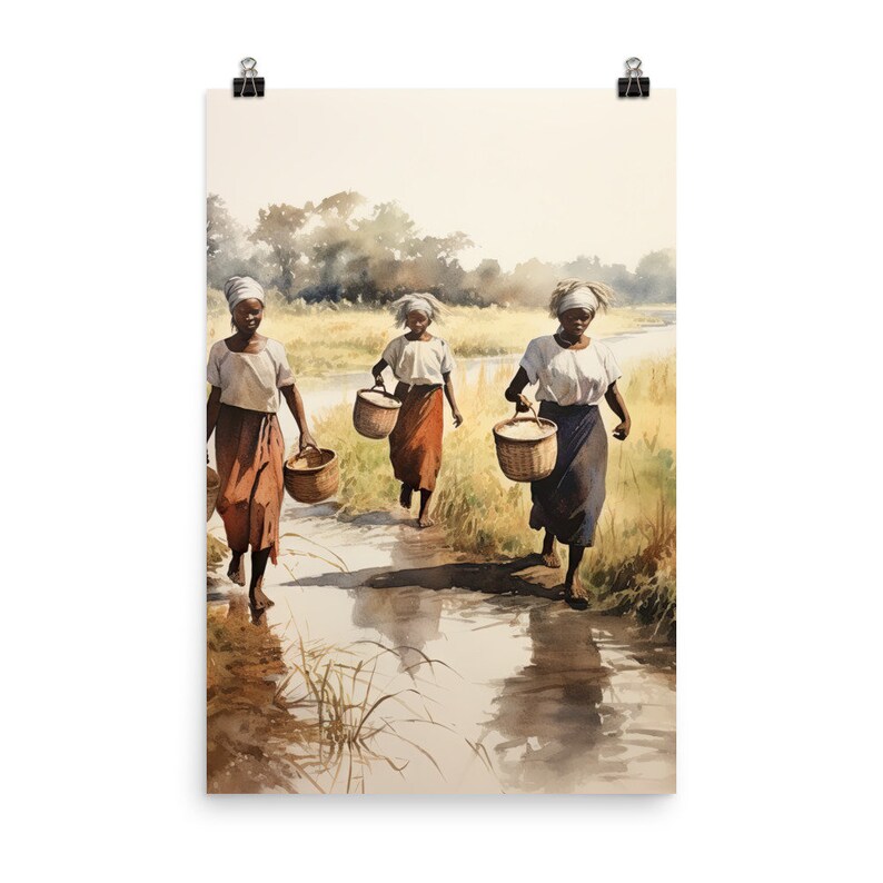 Gullah Art | Original Watercolor Painting | Poster Print - Etsy