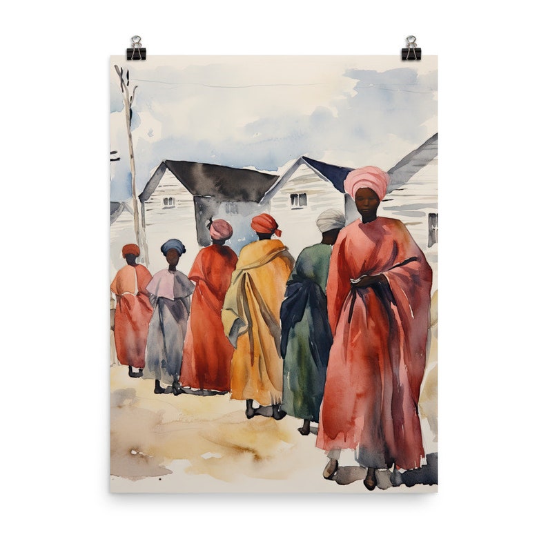 Gullah Art | Original Watercolor Painting | Poster Print - Etsy