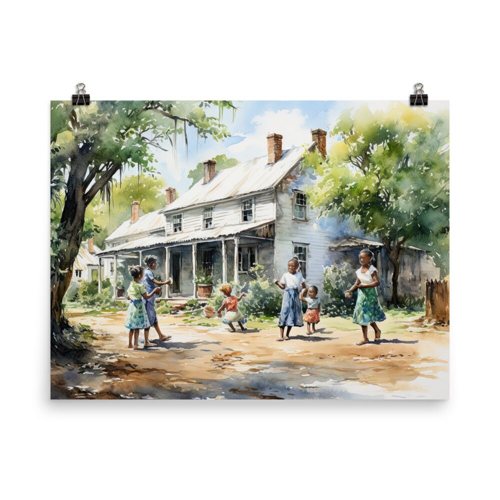 Gullah Art | Original Watercolor Painting | Poster Print - Etsy