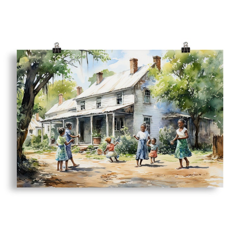 Gullah Art | Original Watercolor Painting | Poster Print - Etsy