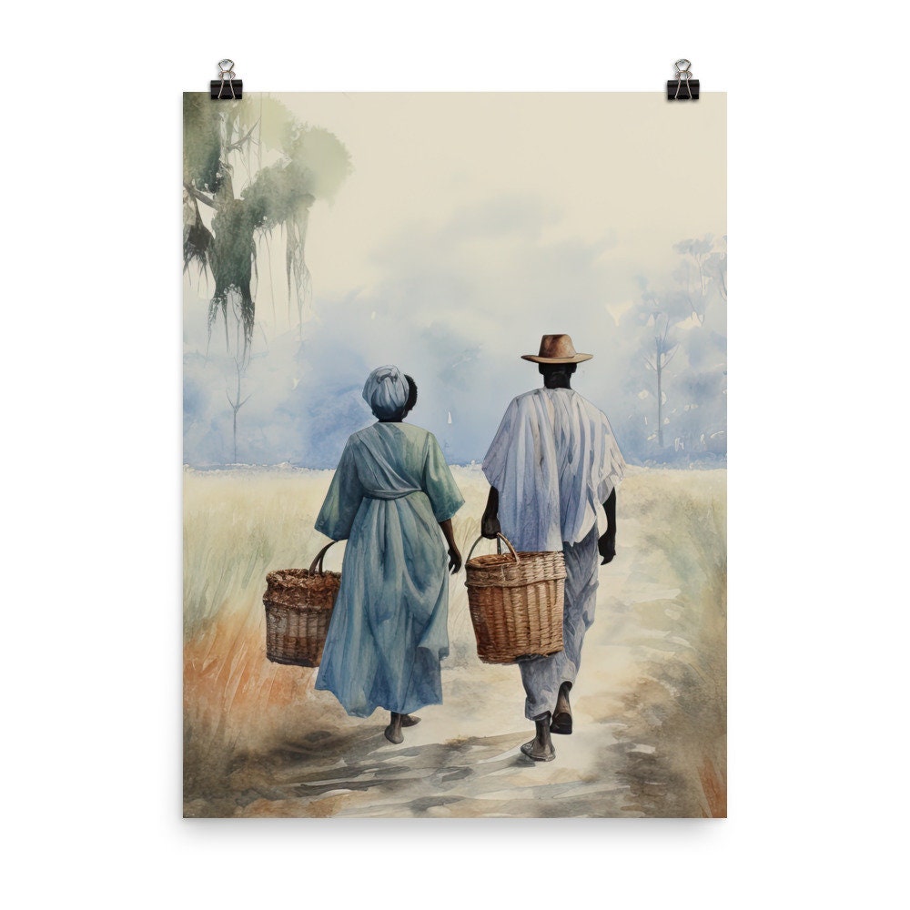 Gullah Art | Original Watercolor Painting | Poster Print - Etsy