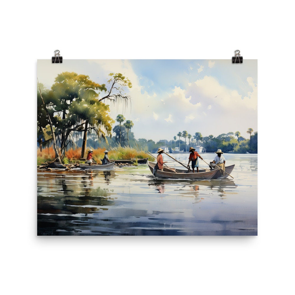 Gullah Art | Original Watercolor Painting | Poster Print - Etsy