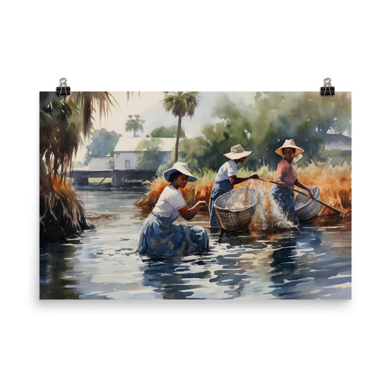 Gullah Art | Original Watercolor Painting | Poster Print - Etsy