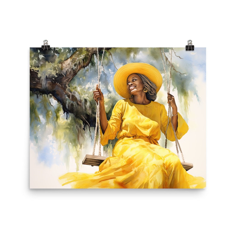 Gullah Art | Original Watercolor Painting | Poster Print - Etsy