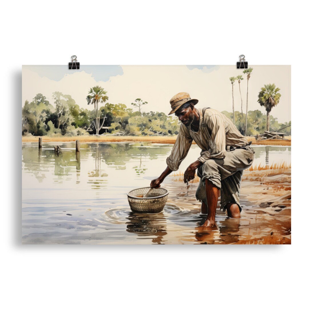 Gullah Art | Original Watercolor Painting | Poster Print - Etsy