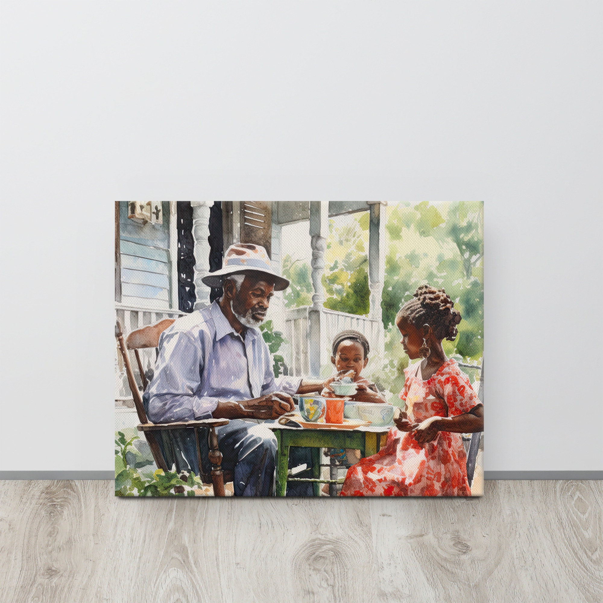 Gullah Art | Original Watercolor Painting | the Way Home | Canvas Print ...