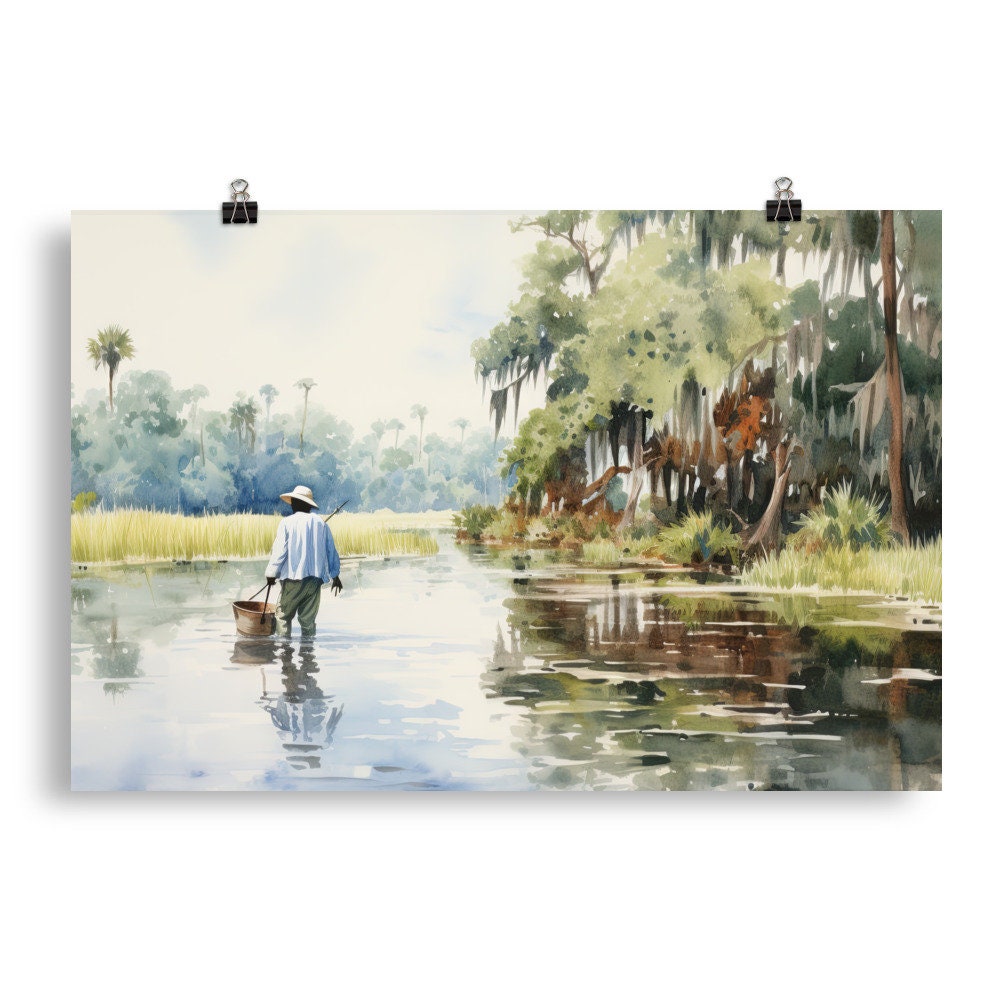 Gullah Art | Original Watercolor Painting | Poster Print - Etsy