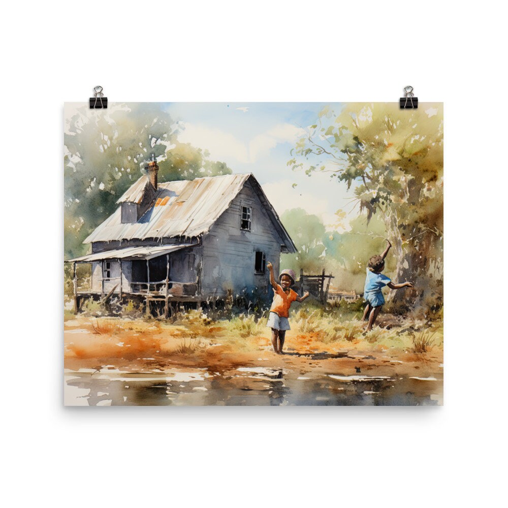 Gullah Art | Original Watercolor Painting | Poster Print - Etsy